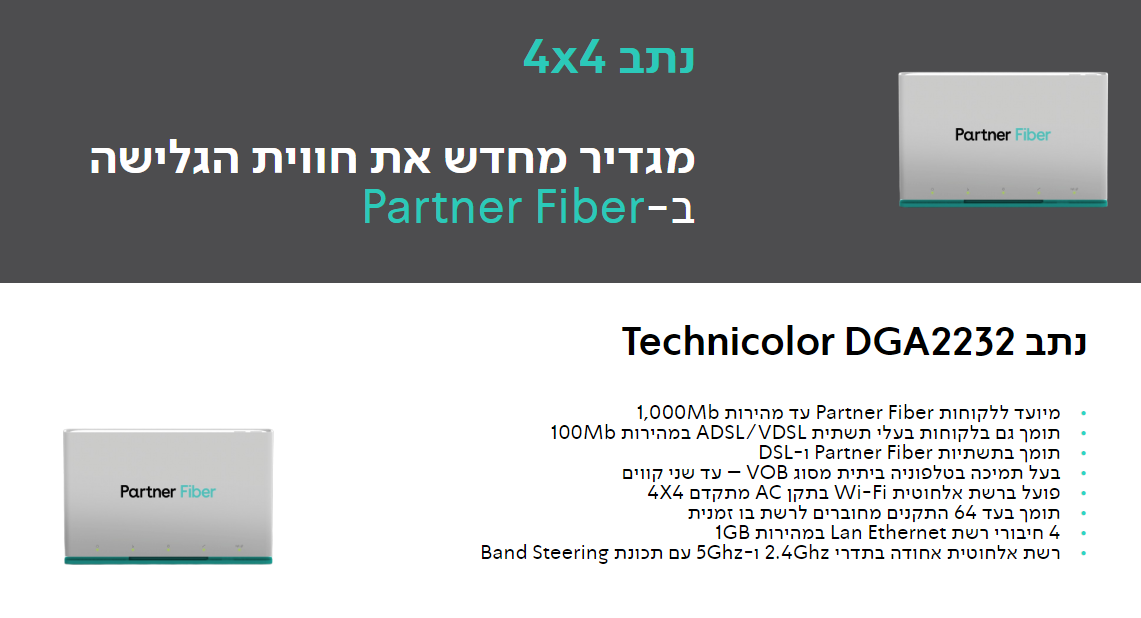 technicolor dga2232 - פתרונות תקשורת מתקדמים